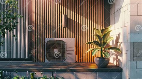 An Air Source Heat Pump Installed In A Residential Building