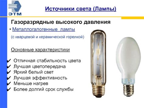 Газоразрядные источники света: принцип действия, разновидности ламп ...