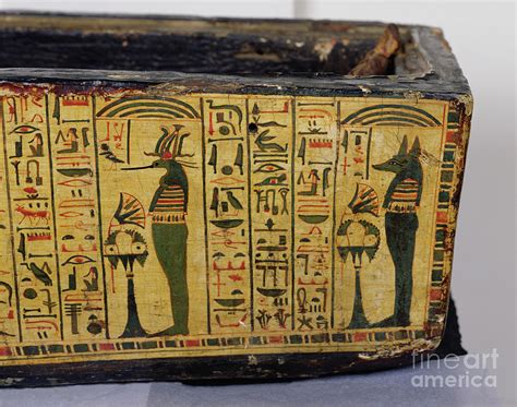 Detail Of The Outer Coffin Base Of The Mummy Of Nesyamun Possibly