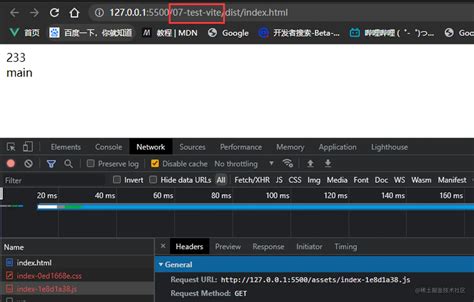 Vite笔记之16 Vite配置文件对静态资源在生产中的配置1 启动服务器运行打包文件 使用yarn Build 在d 掘金