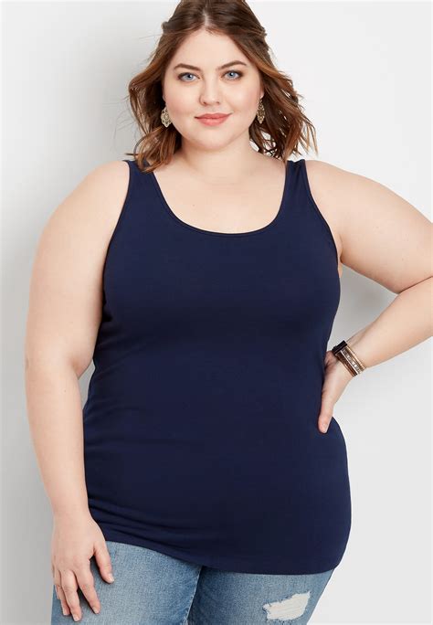 Plus Size Scoop Neck Layering Tank Maurices