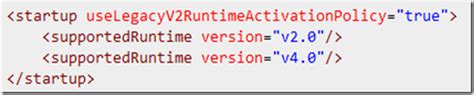 mixed mode assembly is built against version ‘v2 0 50727 of the