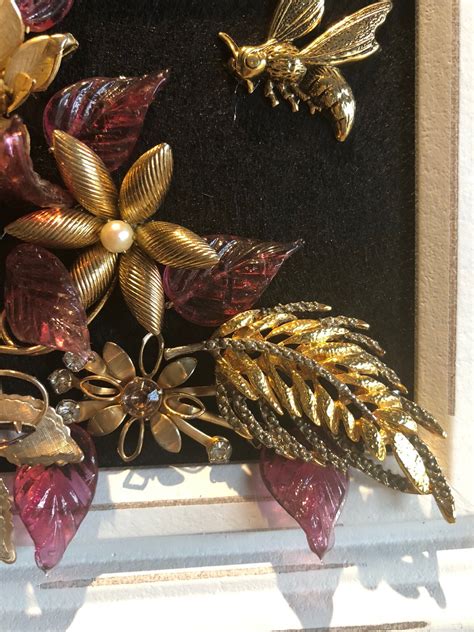 Vintage Jewelry Antiqued Frame Swarovski Crystals X Etsy