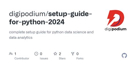 Github Digipodiumsetup Guide For Python 2024 Complete Setup Guide For Python Data Science