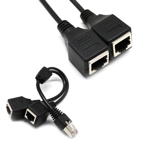 Anpwoo Ethernet Splitter Adapter 0 3 M Laptop Ethe Vicedeal