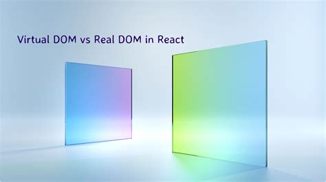 comparing virtual dom vs real dom in react