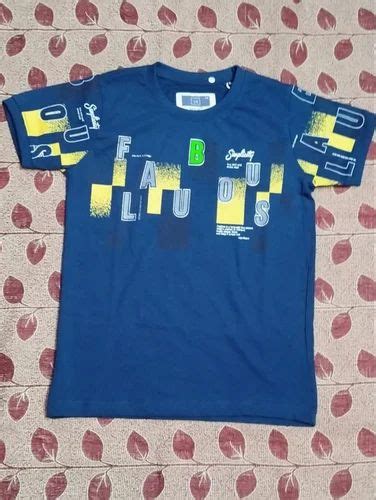Printed Polyester Men Round Neck T Shirt At Rs 180 In Kuchaman Id