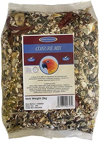 Johnston And Jeff Parrot Food Conure Mix 2kg Amazon Co Uk Pet Supplies