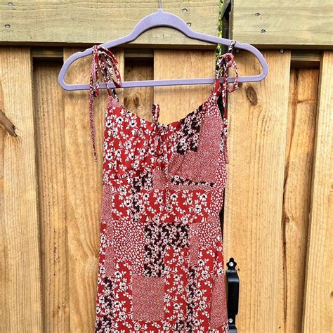 Patchwork Dress Super Cute Patchwork Midi Dress Depop