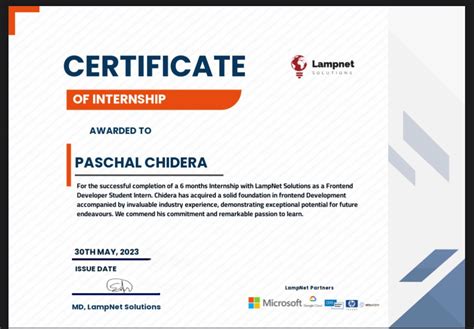 Eze Paschal On Linkedin Internshipcompletion Readyfornewchallenges Frontenddevelopment