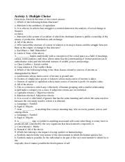 Discipline W5 Q1 21st W8 Q1 Docx Activity 1 Multiple Choice
