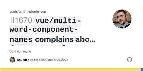 `vuemulti Word Component Names` Complains About `import Vue From Vue