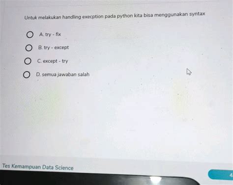 Untuk Melakukan Handling Execption Pada StudyX