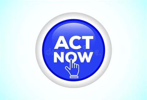Act Now Button Suitable For Mobile App And Website Ui Design Stock Vector Illustration Of