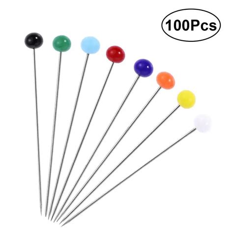 100pcs Sewing Needle Pins Glass Head Pins Patchwork Sewing Pins Needles