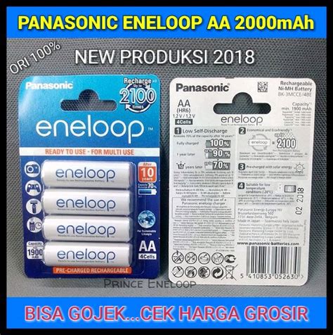 Jual Panasonic Eneloop Aa 2000mah 4pcs 2100 Cycle Di Lapak Prince