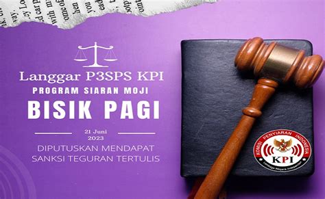 Umbar Aib Dalam Siaran Kpi Jatuhkan Sanksi Untuk Moji