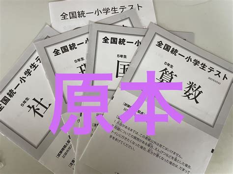 5年生2023年6月全国統一小学生テスト おまけ付き メルカリ