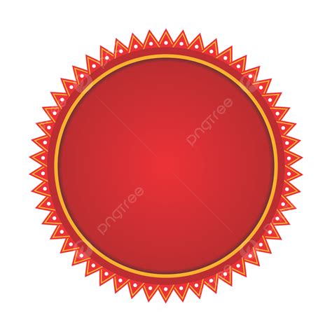 Luxury Festival Red Circle Banner Shape Vector Shape Banner Luxury Png And Vector With
