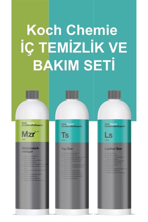 Koch Chemie İç Temizlik Ve Bakım Seti MZR TS LS 1 Litre