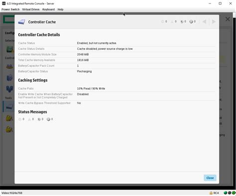 Cache Module Status Degraded