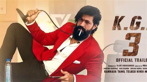 Kgf Chapter 3 Official Trailer Yash Prabhas Prashanth Neel Ravi