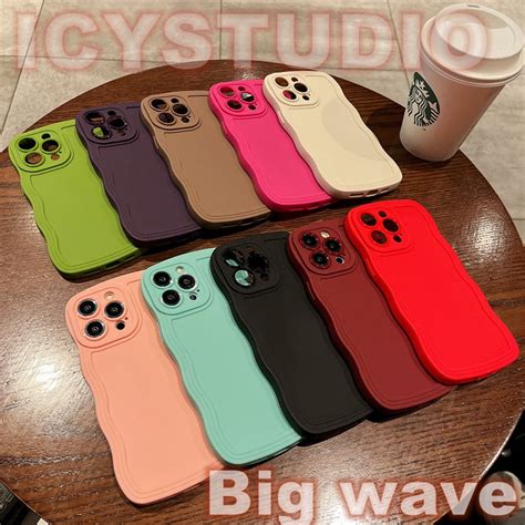 Oppo Solid Color Wave Phone Case A3s A5s A7 A7x A92020 A52020 A17 A17k