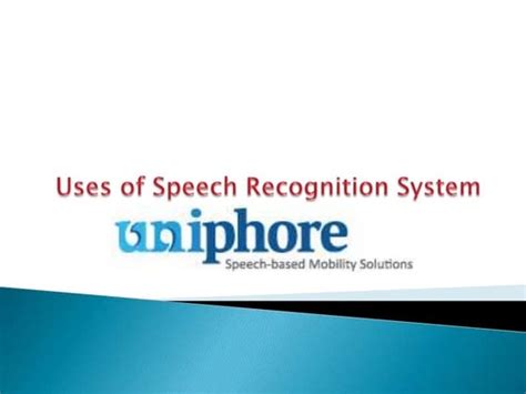 Speaker Recognition System Pptx Operating Systems Computer Software And Applications
