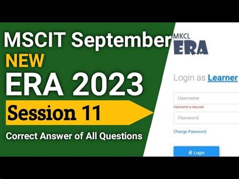Mscit Era Session September Mscit New Era Session Mscitera Youtube