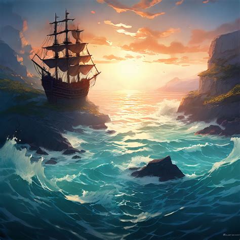 Texture Of The Sea Drawn On An Ancient Map By YOU COMIX Playground