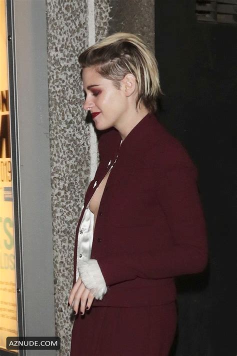 Kristen Stewart Braless Seen Leaving The Bfi In London Displaying Some