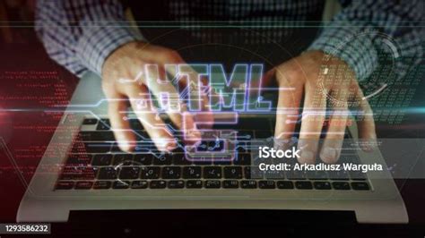Html5 심볼 추상 개념 3d 일러스트레이션 Html에 대한 스톡 사진 및 기타 이미지 Html 개발 Istock