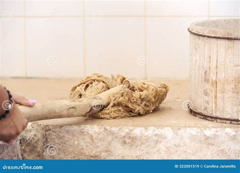 Handmade Paper Making Process Using Vegetable Fibers In An Artisan