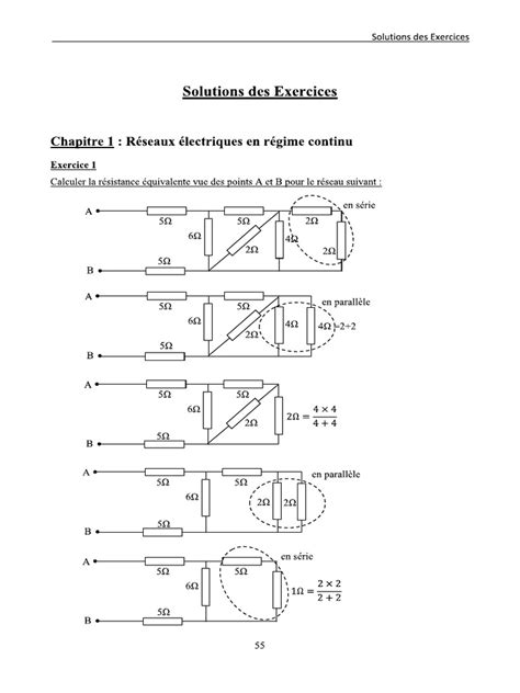 Electronique Base1 Correction Exos Chap1and3and4 Pdf