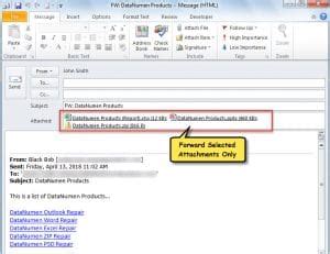 How To Quickly Forward An Email With Selected Attachments Only Via
