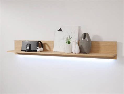 Expendio Wandregal Senta 14 Eiche Bianco Teilmassiv 179x25x25 Cm