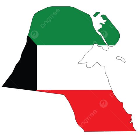 مخطط الدولة مع رسم علم الكويت الحدود السياحة معرفتي Png صورة للتحميل