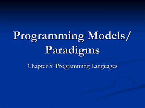 Ppt Programming Models Paradigms Powerpoint Presentation Free