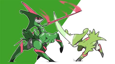 Virizion And Iron Leaves Pokemon Drawn By Blacknirrow Danbooru