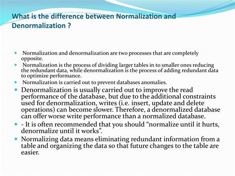 Difference Between Normalization And Denormalization Explained Ai Contents