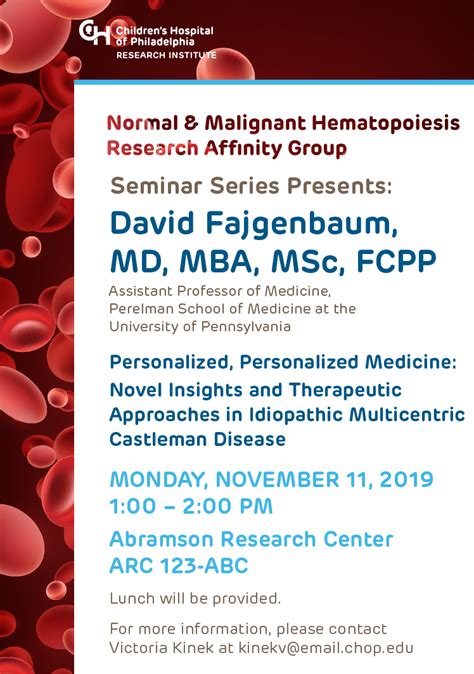 Normal And Malignant Hematopoiesis Nmh Seminar Series