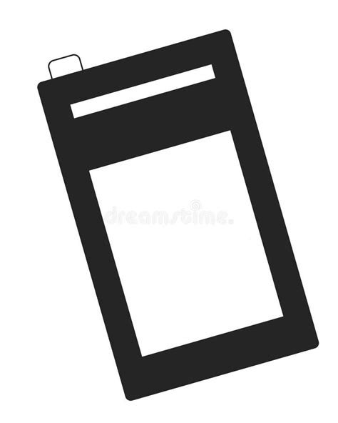 Objeto De Desenho Animado De Linha 2d Preto E Branco Ilustração Stock