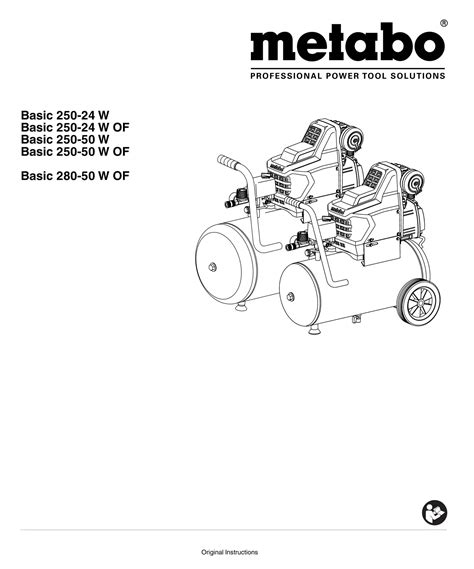 Metabo Basic 250 24 W Compressor Instruction Manual