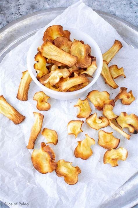 Baked Parsnip Chips Baked Parsnip Chips