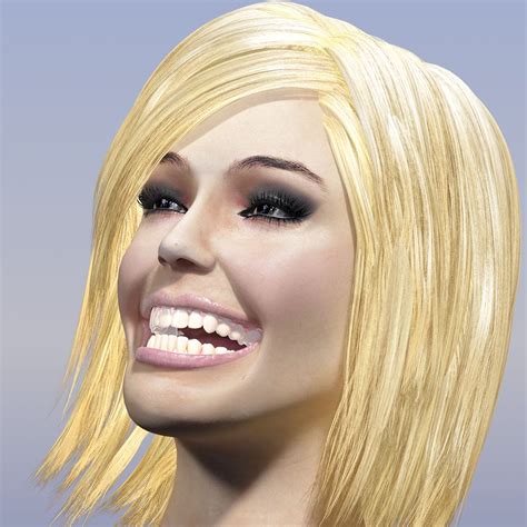 Female Head Free 3d Model Obj Free3d