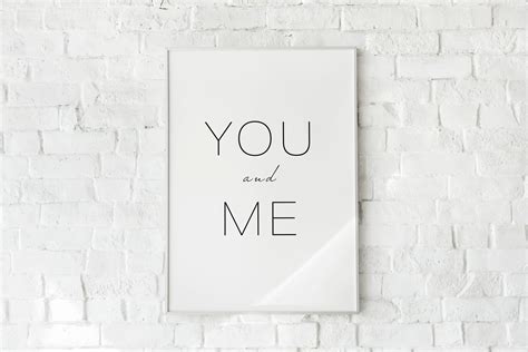 Arte Imprimible Tú Y Yo Parejas Dormitorio Impresión Tú Y Etsy