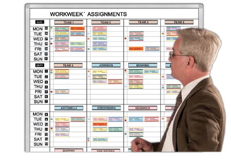 Workweek® 7 Day Job Assignment Duty Schedule Magnatag