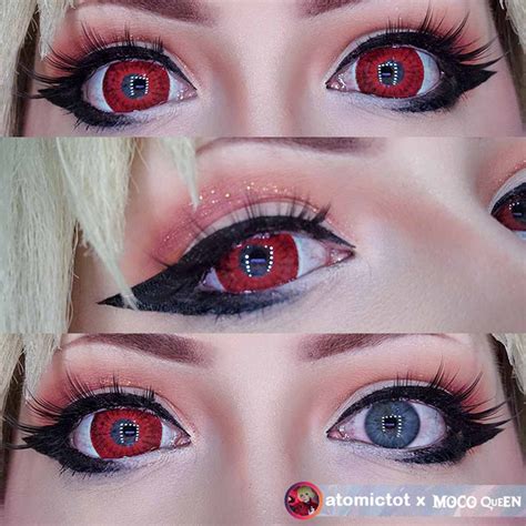 Red Devil 17mm Mini Sclera Halloween Costume Contacts Mocoqueen