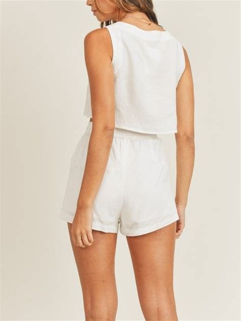 White Lino Set Fizilove