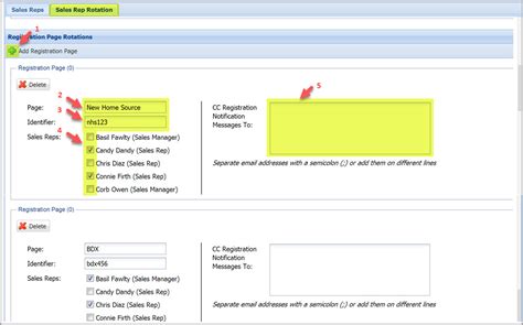 Lasso Project Admin Center Manage Sales Rep Rotation